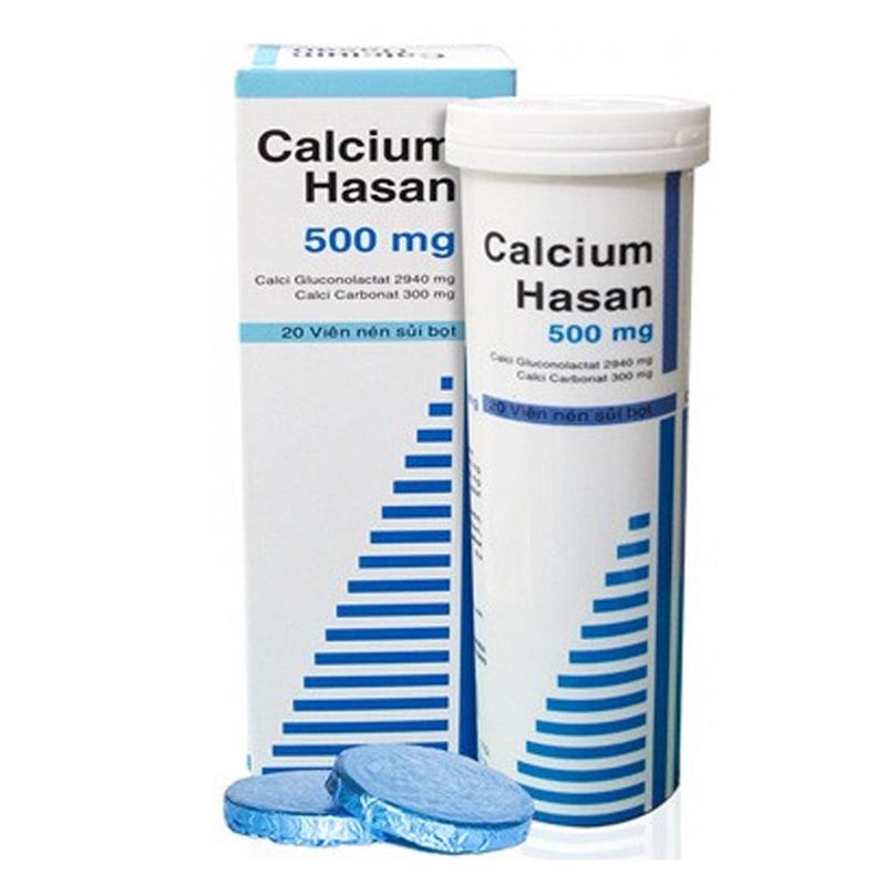 [CHÍNH HÃNG] CALCIUM HASAN 500mg Viên sủi giúp bổ sung Canxi cho cơ thể ...