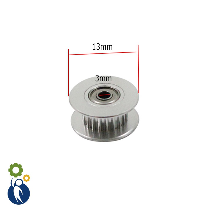 Buly, Puly, Pulley Vòng Bi Trục 3mm - 16 Răng | Shopee Việt Nam