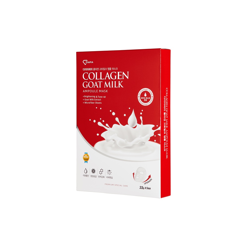 Korean Collagen Goat Milk Mask Provide DIAPIA 5ea | Shopee Việt Nam