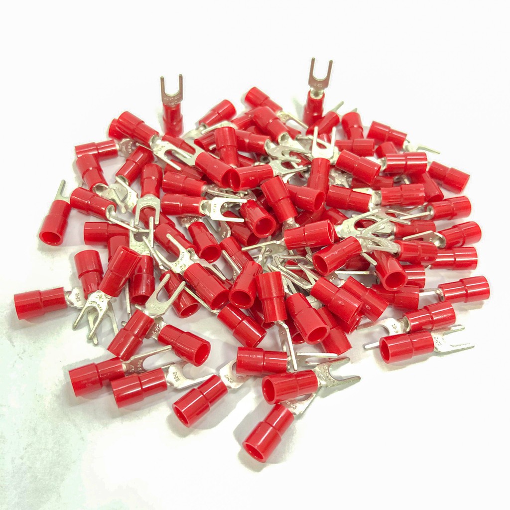 Đầu Cosse chữ Y Nichifu bọc nhựa cách điện TMEV 1.25Y - Hộp 100 cái | Shopee Việt Nam