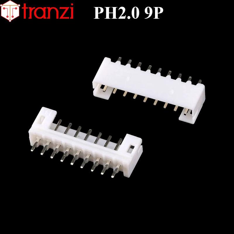 Giắc cắm header 2.0mm PH2.0 2P 3P 4P 5P 6P 7P 8P 9P 10P 11P 12P chân cắm thẳng trắng | Shopee ...