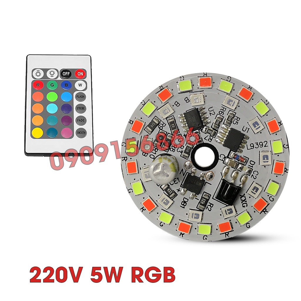 Mắt Led 5w 220v rgb đổi màu | Shopee Việt Nam