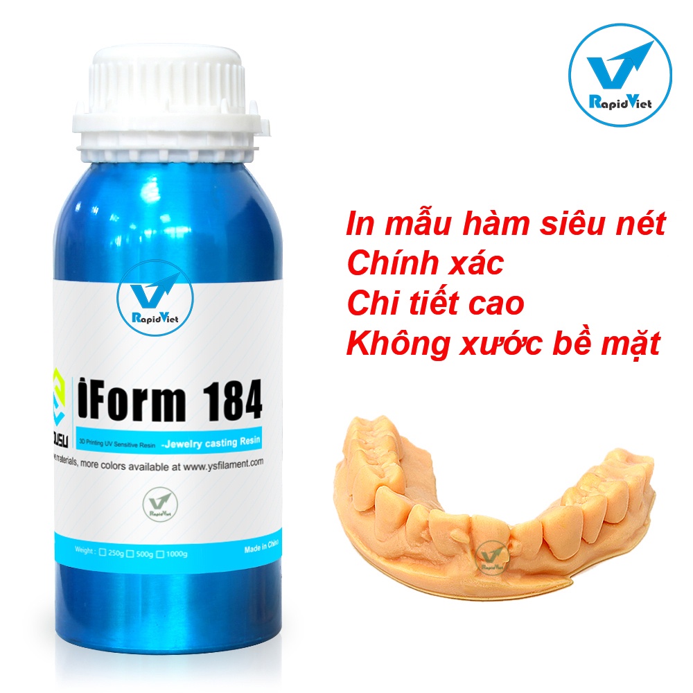 Mực in 3D Resin iForm 184 Dental Model in mẫu hàm nha khoa | Shopee ...