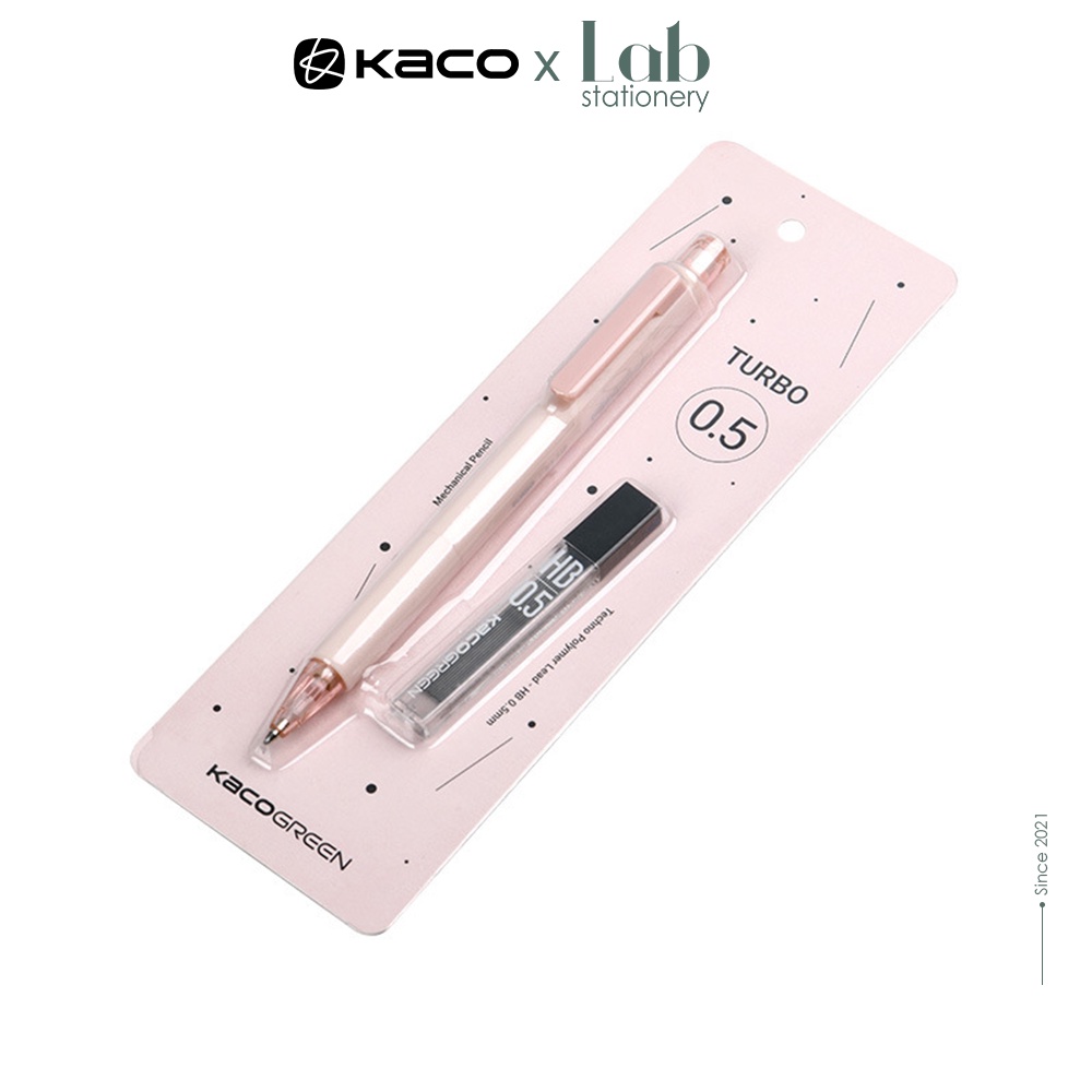 Bút Chì Kim Bấm Cơ Kaco Turbo 0.5 Nhiều Màu Sắc Kèm Hộp Ngòi HB Labo | Shopee Việt Nam