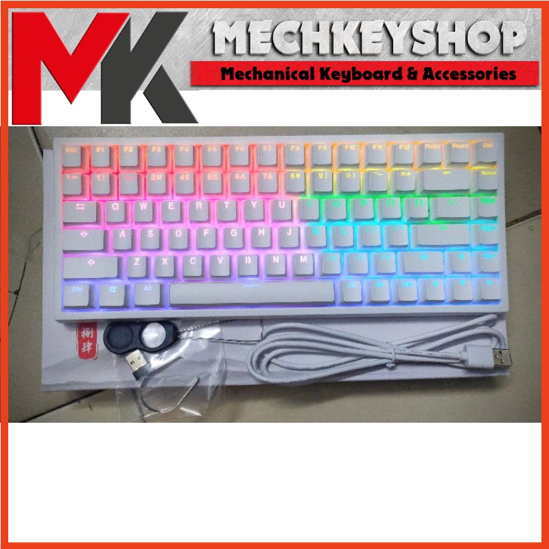 Bàn phím cơ Keycool Kc84 3 kết nối, Hotswap, RGB Wireless 2.4G ...