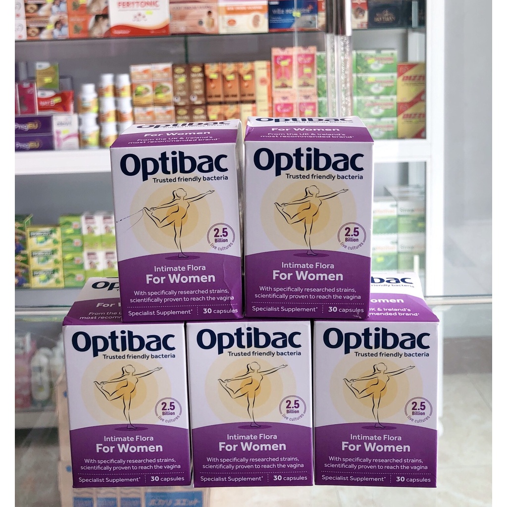 Men Vi Sinh Optibac Intimate Flora For Women - Hộp 30 viên. | Shopee ...