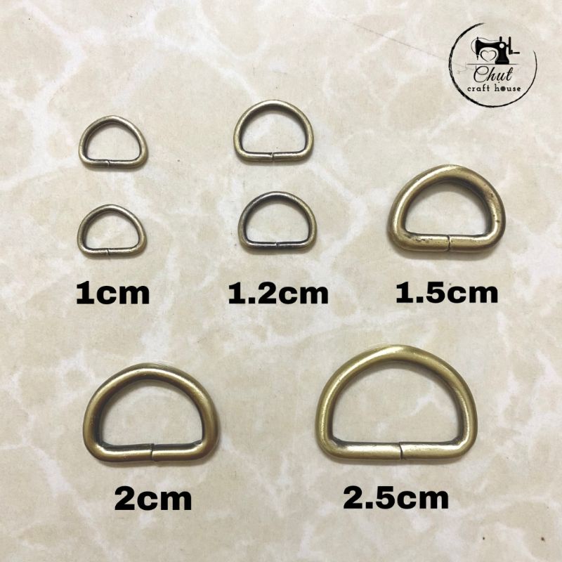 [Mã SKAMLTSM9 giảm 10% đơn 99K] Đủ size | Khoen chữ D - Khoen bán nguyệt - Đồng Atimon | Shopee ...