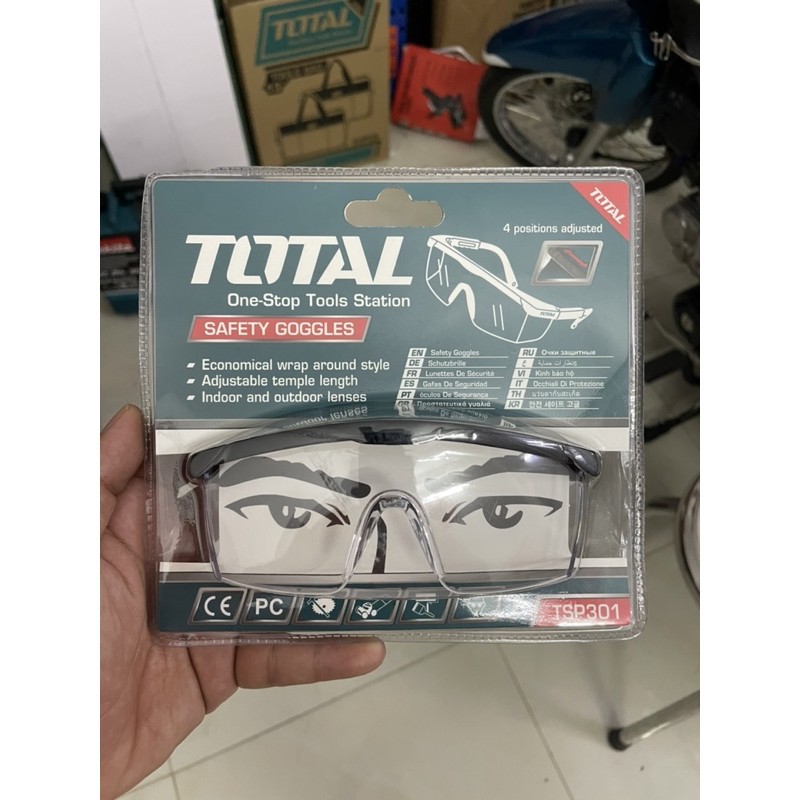 KÍNH BẢO HỘ LAO ĐỘNG TOTAL TSP301 [CHÍNH HÃNG] KÍNH CHỐNG BỤI TOTAL [RẺ ...