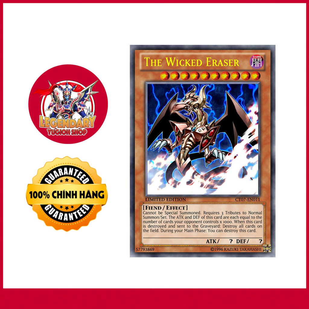 [Thẻ Bài Yugioh Chính Hãng] The Wicked Eraser | Shopee Việt Nam