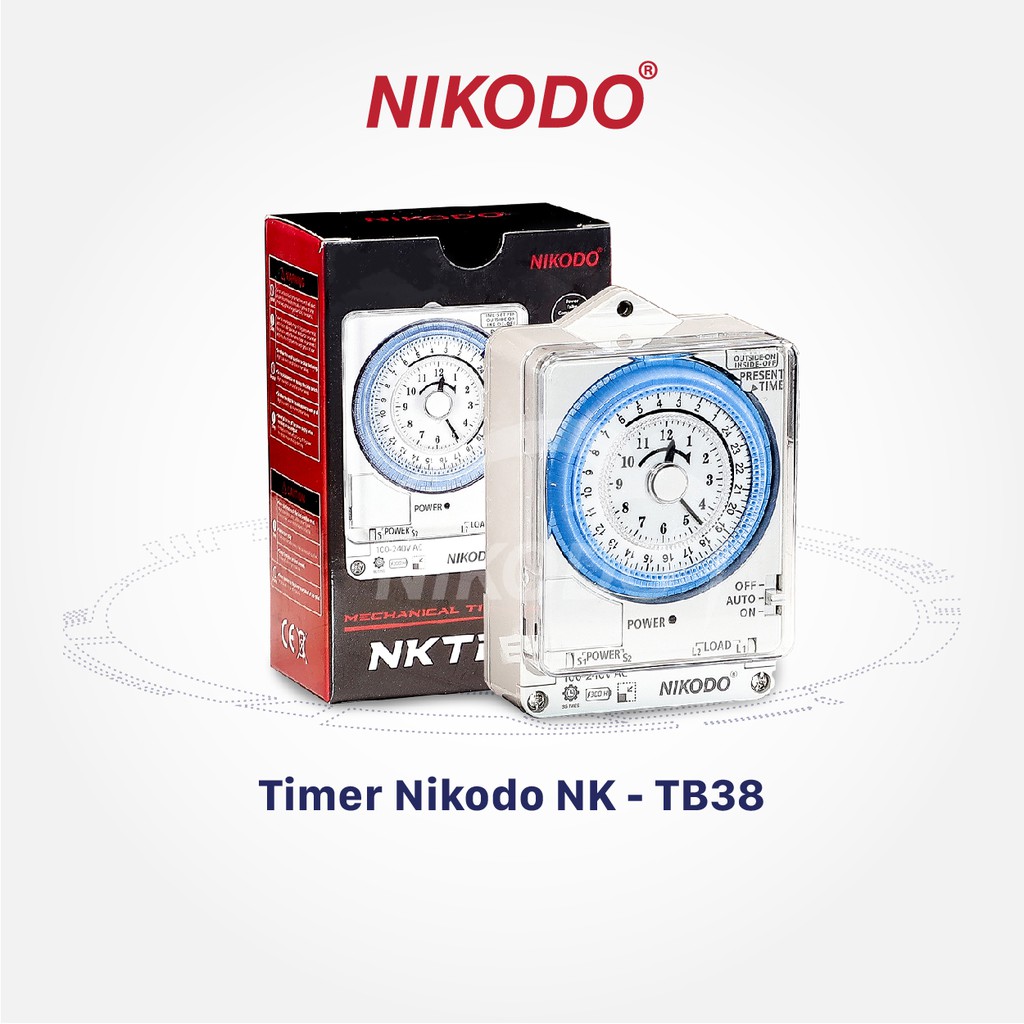 Công tắc hẹn giờ điện tử Nikodo NK-TB38, timer cơ có pin dự phòng đến ...