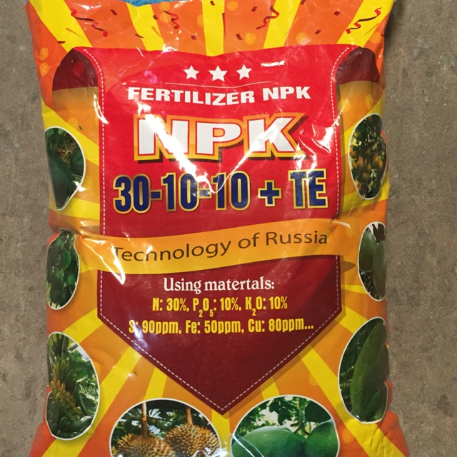 NPK 30 - 10 - 10 + TE - Túi 5kg nhập khẩu Nga | Shopee Việt Nam