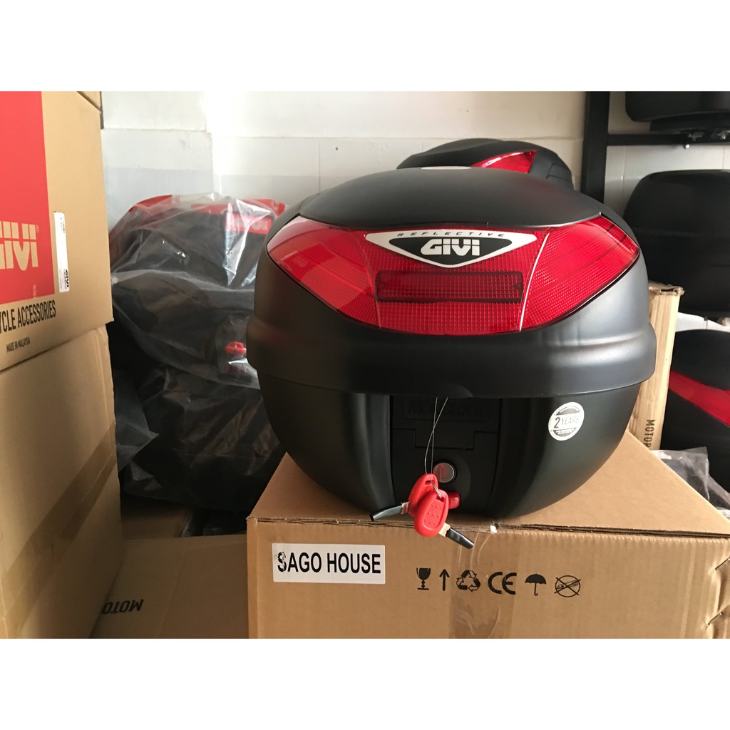 Thùng Givi E30T / E30RN dung tích 30 lit kèm đế MP60N và ốc gắn, hàng Givi chính hãng, bảo hành ...