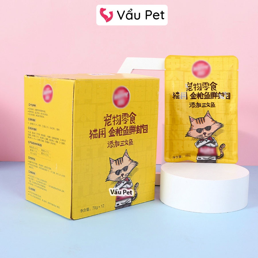 Pate mèo Wanpy Happy 100 gói 70g thức ăn cho mèo dạng súp - Pate Happy ...