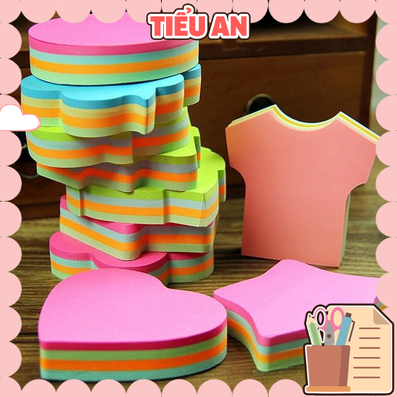 Giấy note hình xinh xắn nhiều màu (100 tờ) | Shopee Việt Nam