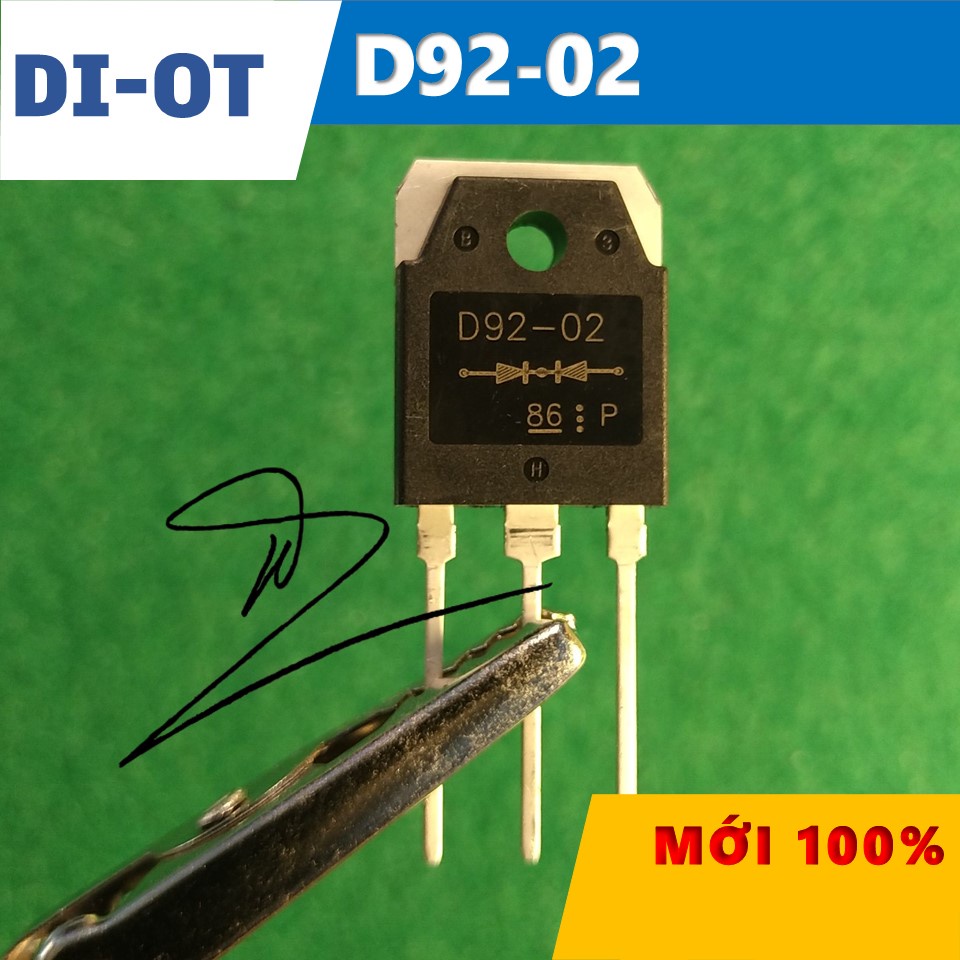 DIOT D92-02 Diode TO-3P Mới 100% / 10A x2/200V | Shopee Việt Nam