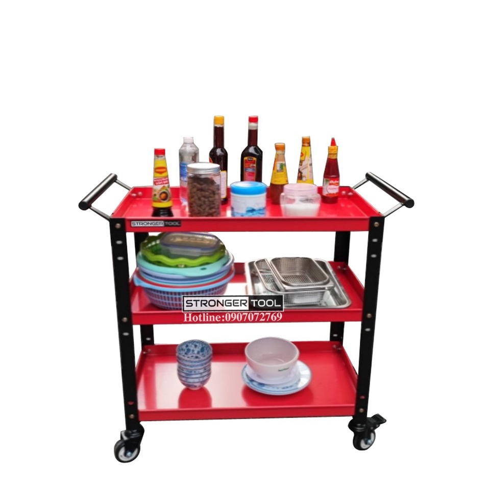 Xe đẩy thức ăn 3 khay Stronger Tool | Shopee Việt Nam