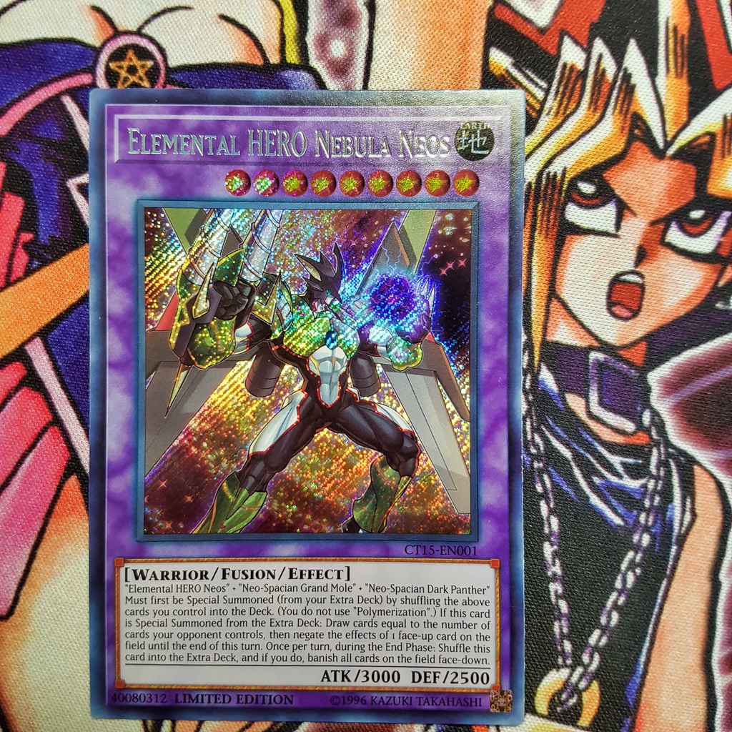 Thẻ bài Yugioh chính hãng | Elemental HERO Nebula Neos | CT15 Secret ...