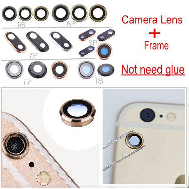 1 Chiếc Mặt Sau Phía Sau Camera Ống Kính Cho iPhone 8 6 6s 6P 6s 7 Plus ...