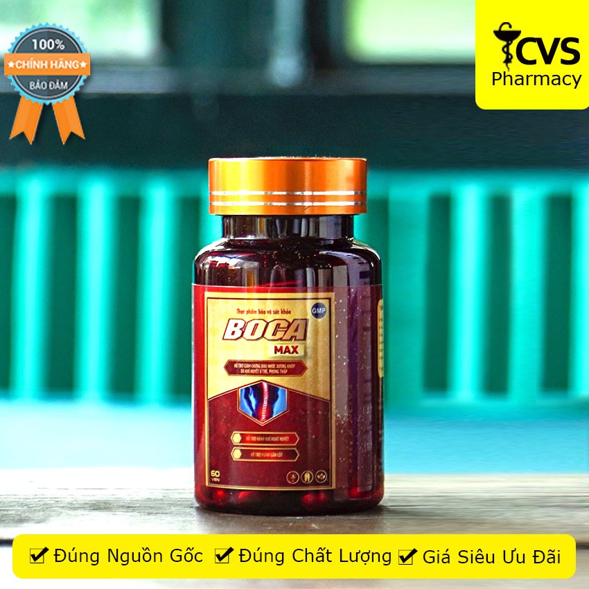 BOCA MAX Viên uống giúp hồi phục xương khớp, ổn định sức khỏe (Hộp 60 ...