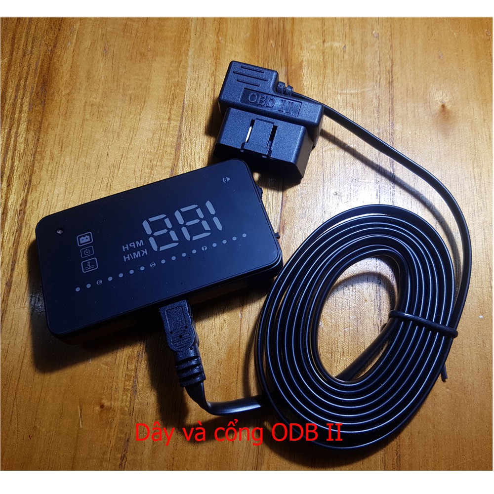 BỘ HIỂN THỊ TỐC ĐỘ THÔNG TIN LÊN KÍNH LÁI Ô TÔ XE HƠI HUD A200 | Shopee Việt Nam
