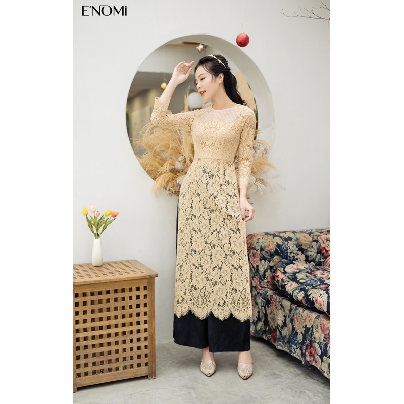 ÁO DÀI THIẾT KẾ ENOMI ( Fanpage: Enomi) | Shopee Việt Nam