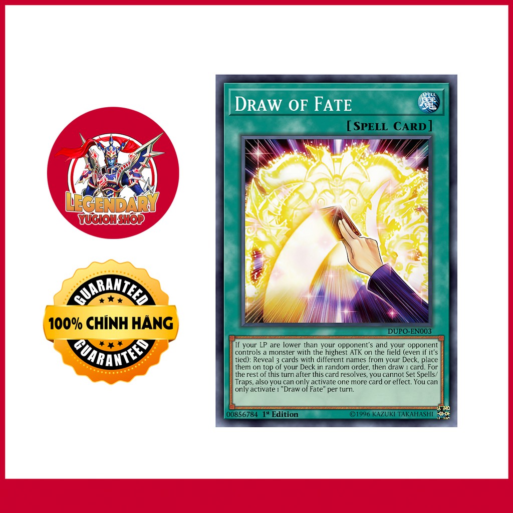 [Thẻ Bài Yugioh Chính Hãng] Draw Of Fate | Shopee Việt Nam
