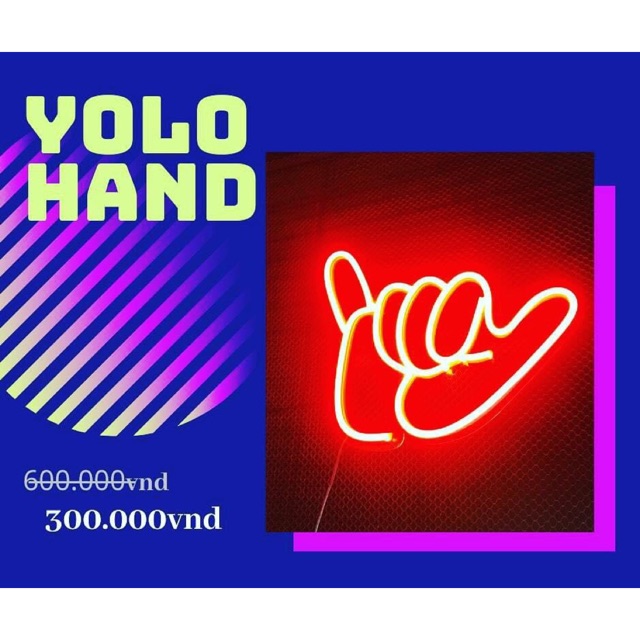 Đèn Neon Yolo Hand | Shopee Việt Nam
