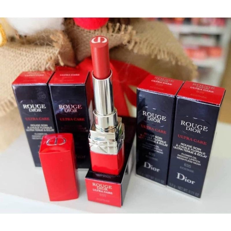 𝐒𝐨𝐧 thỏi Rouge 𝐃𝐢𝐨𝐫 𝟔𝟑𝟓 – 𝐔𝐥𝐭𝐫𝐚 𝐂𝐚𝐫𝐞 𝐌𝐚̀𝐮 Đ𝐨̉ Gạch | Shopee Việt Nam