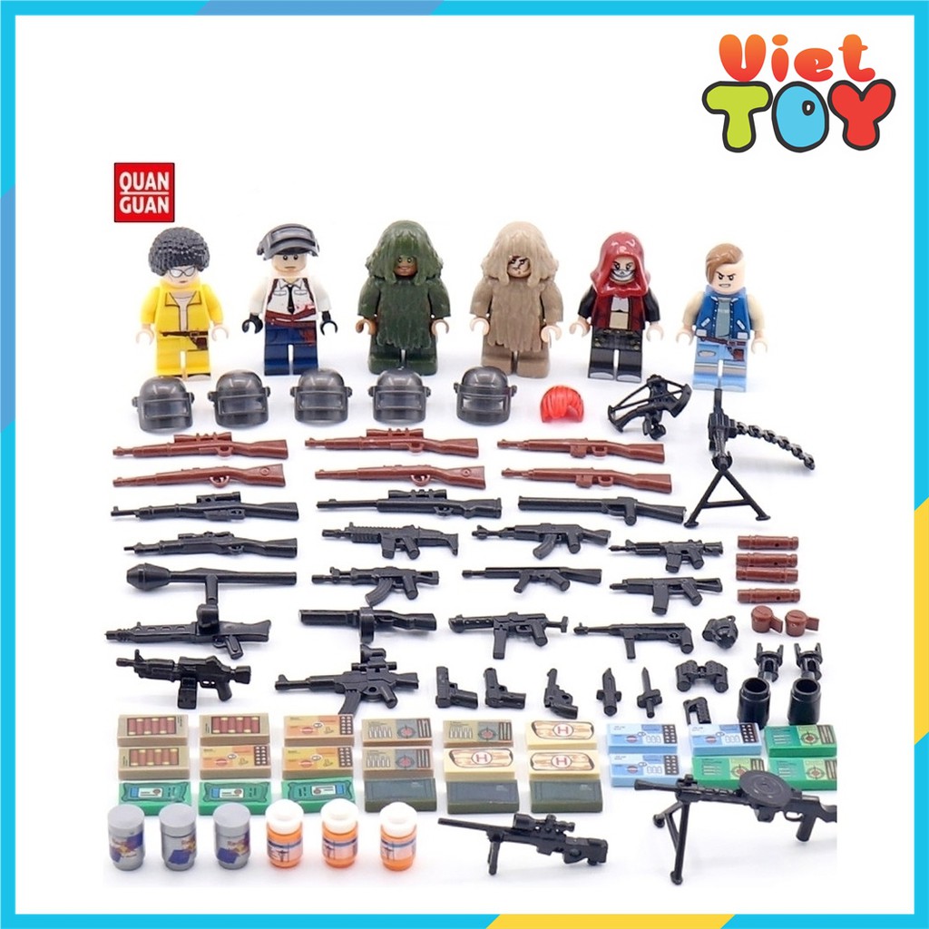 Combo 6 hộp mini PUBG Battle Grounds Chiến thuật ngụy tr.ang - 5050 ...