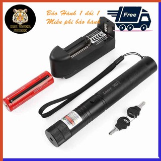 (Hàng cao cấp)Đèn pin laze - đèn pin laser 303 chiếu xa hàng kilomet ...