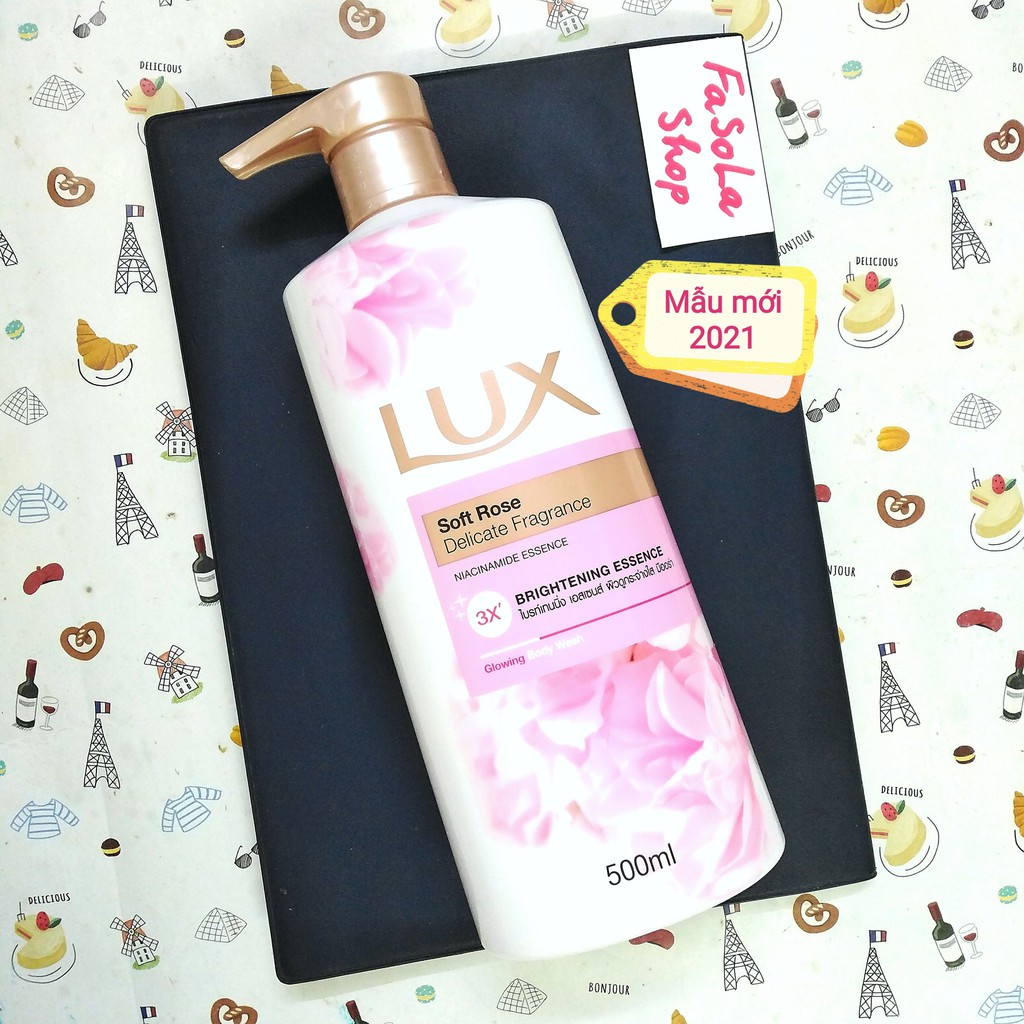 Sữa tắm LUX 450ml Thái Lan hoa anh đào trà hồng tím xanh thơm body wash gel tắm gel bưởi lựu ...