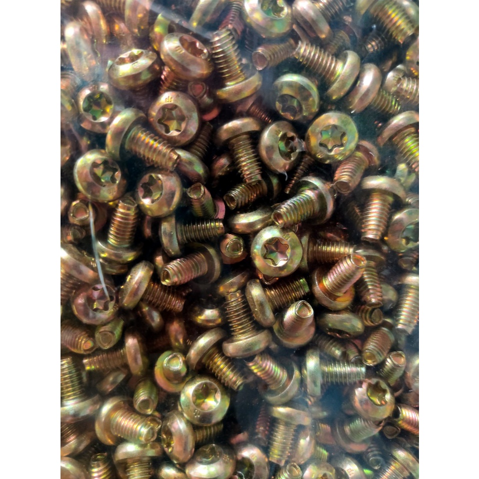 Gói 50 cái Bulong tự taro M6x10, M6x12. Vít tự ren M6x10, M6x12 đầu hoa ...