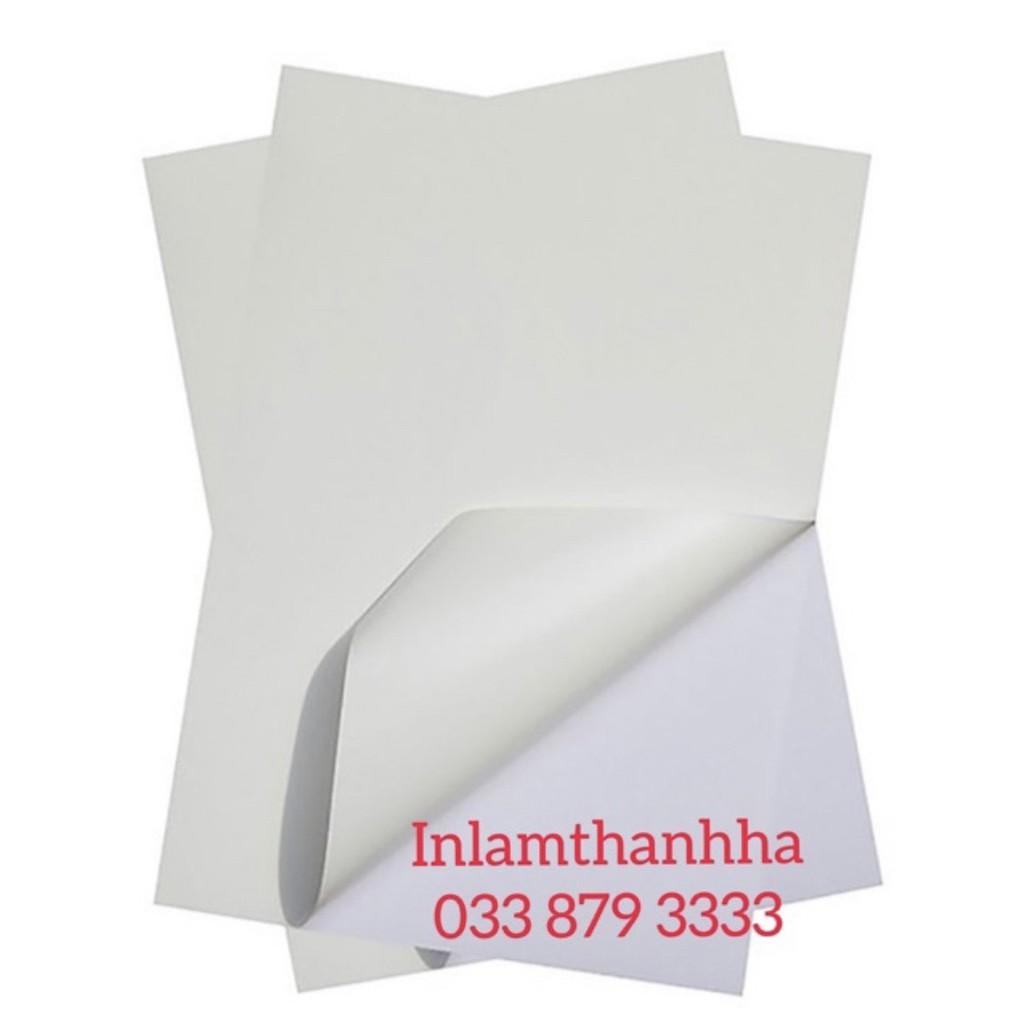 Decal A5 oji label đế trắng 100 tờ chỉ bán ship Hà nội | Shopee Việt Nam