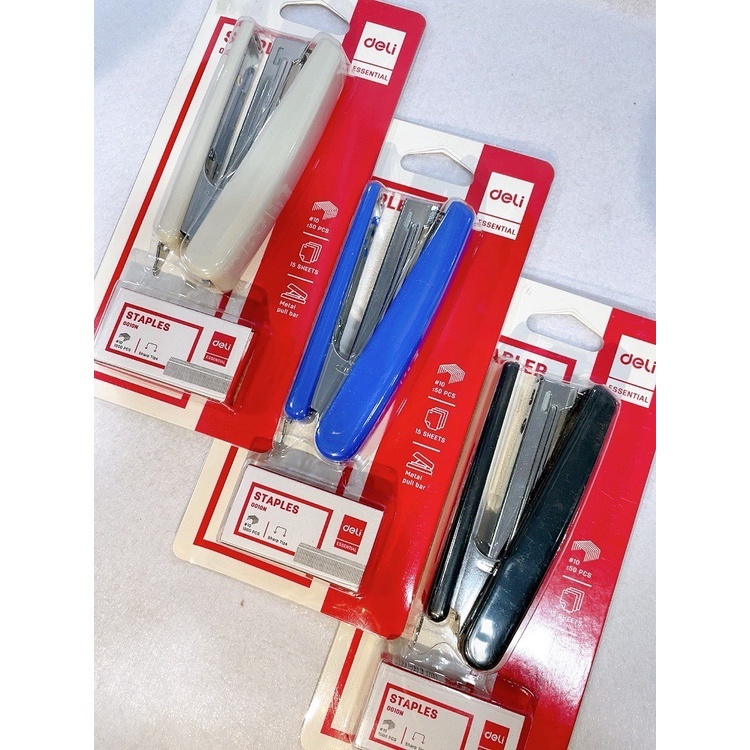 Dập Ghim Set Deli 15 Trang - Kèm 1 Hộp Ghim Deli Loại Số 10/ 1000 pcs ...