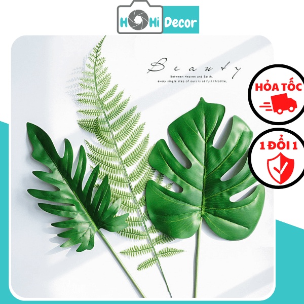 Lá Cây Giả Trang Trí Chụp Ảnh Sản Phẩm, Để Bàn Học, Hình Lá Rùa, Dương ...