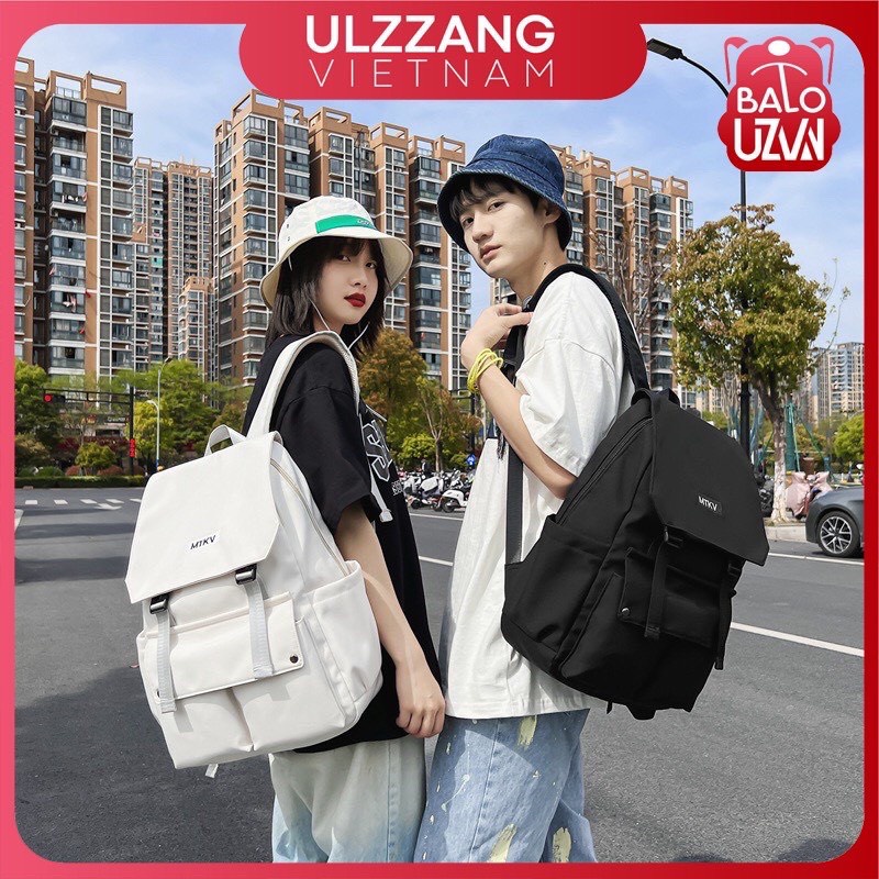 Balo nam nữ đi học Ulzzang basic chống nước, cặp sách laptop phong cách Unisex Hàn Quốc dành cho ...