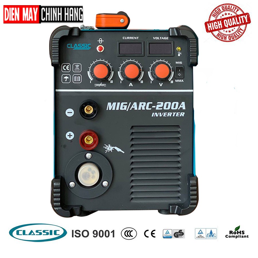 Máy Hàn Điện Tử Classic Mig-ARC-200A, Dây hàn CO2, Cuộn dây hàn 5kg, bảo tín official store ...