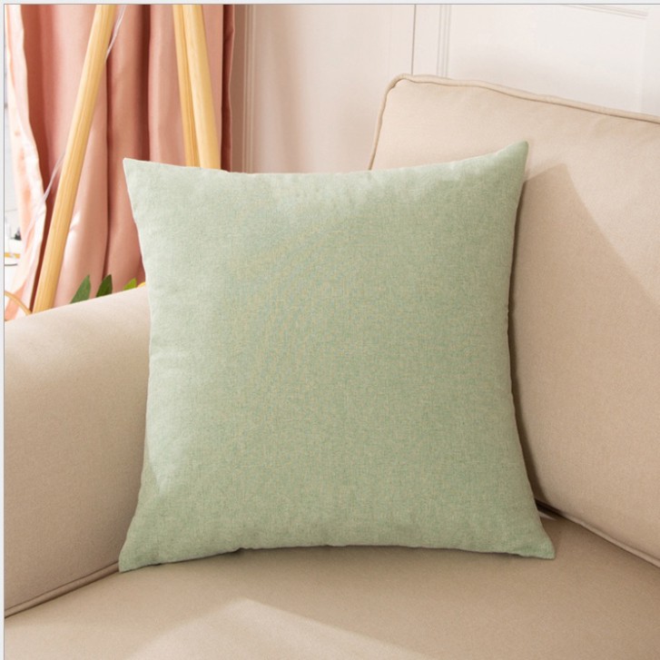 (LINEN DÀY ĐẸP) Vỏ Bọc Gối Vuông, Gối tựa lưng màu trơn thoáng khí hiện ...