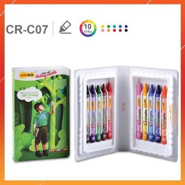 Bút sáp 10 màu CR-C07 | Shopee Việt Nam