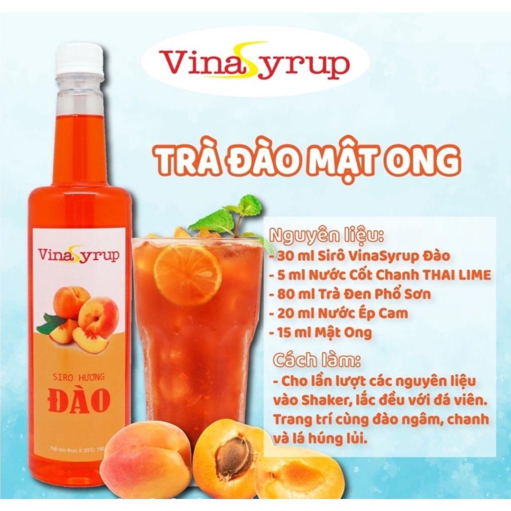 Siro Vina Syrup Chai 750ml - Syrup Làm Trà Trái Cây Đủ Các Mùi Vị | Shopee Việt Nam