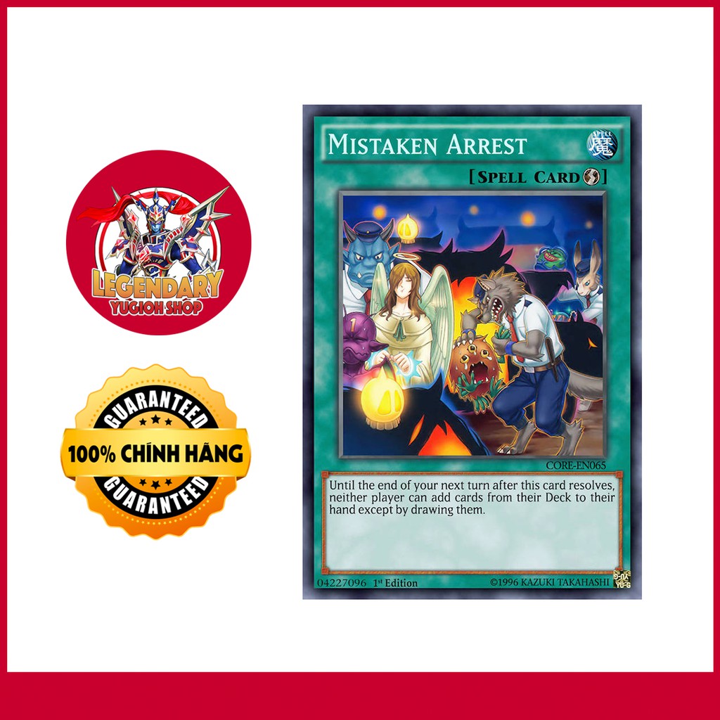 [Thẻ Bài Yugioh Chính Hãng] Mistaken Arrest | Shopee Việt Nam