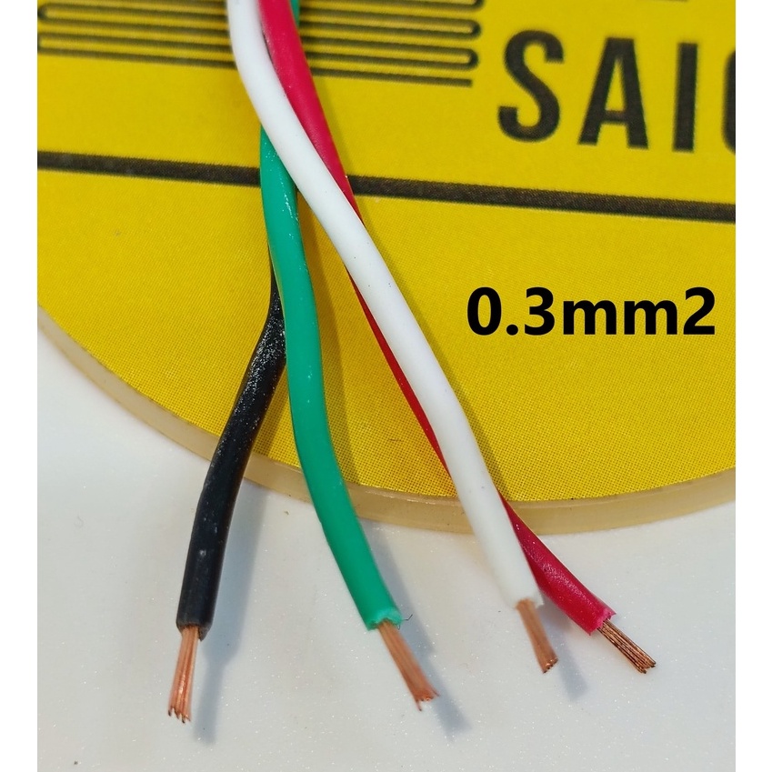 [22AWG-24AWG] Dây cáp điện Nhật 2p 4p 6p dây tín hiệu 2 lõi 4 lõi 6 lõi 0.2-0.3mm2 bọc nhựa chất ...
