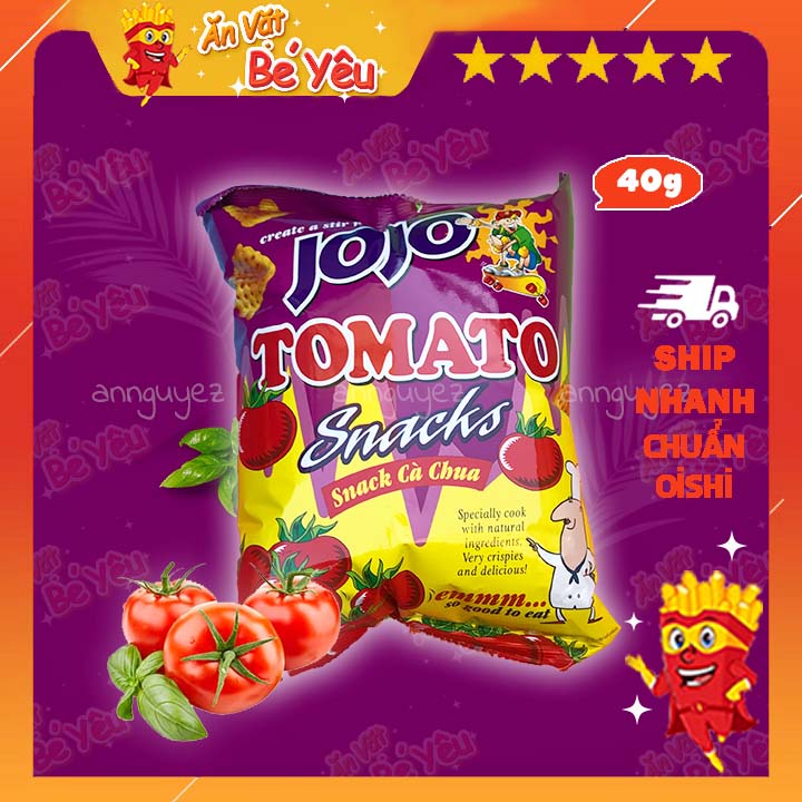 Bim bim Jojo snack Tomato snack cà chua 32g bim bim tuổi thơ | Shopee Việt Nam