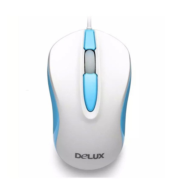 chuột không dây Delux - M137BU - Mầu trắng xanh | Shopee Việt Nam