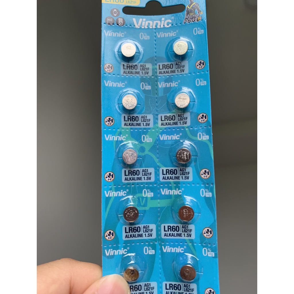 pin đồng hồ LR621 621 364 vinnic chính hãng (Hộp 100 viên) | Shopee ...