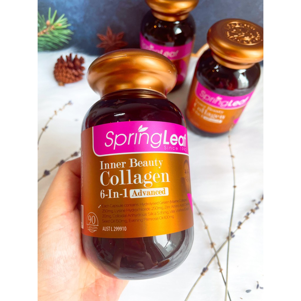 [90 VIÊN] Viên COLLAGEN SPRING LEAF INNER BEAUTY COLLAGEN 6-IN-1 ...