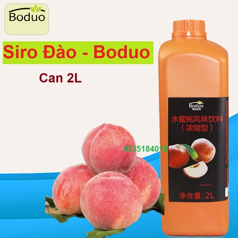 Siro Đào Boduo ( Syrup Đào Boduo) Pha chế trà sữa - trà chanh - trà hoa ...