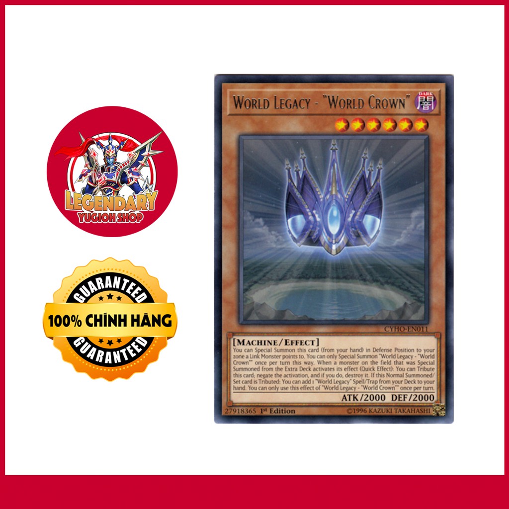 [Thẻ Bài Yugioh Chính Hãng] World Legacy - World Crown | Shopee Việt Nam