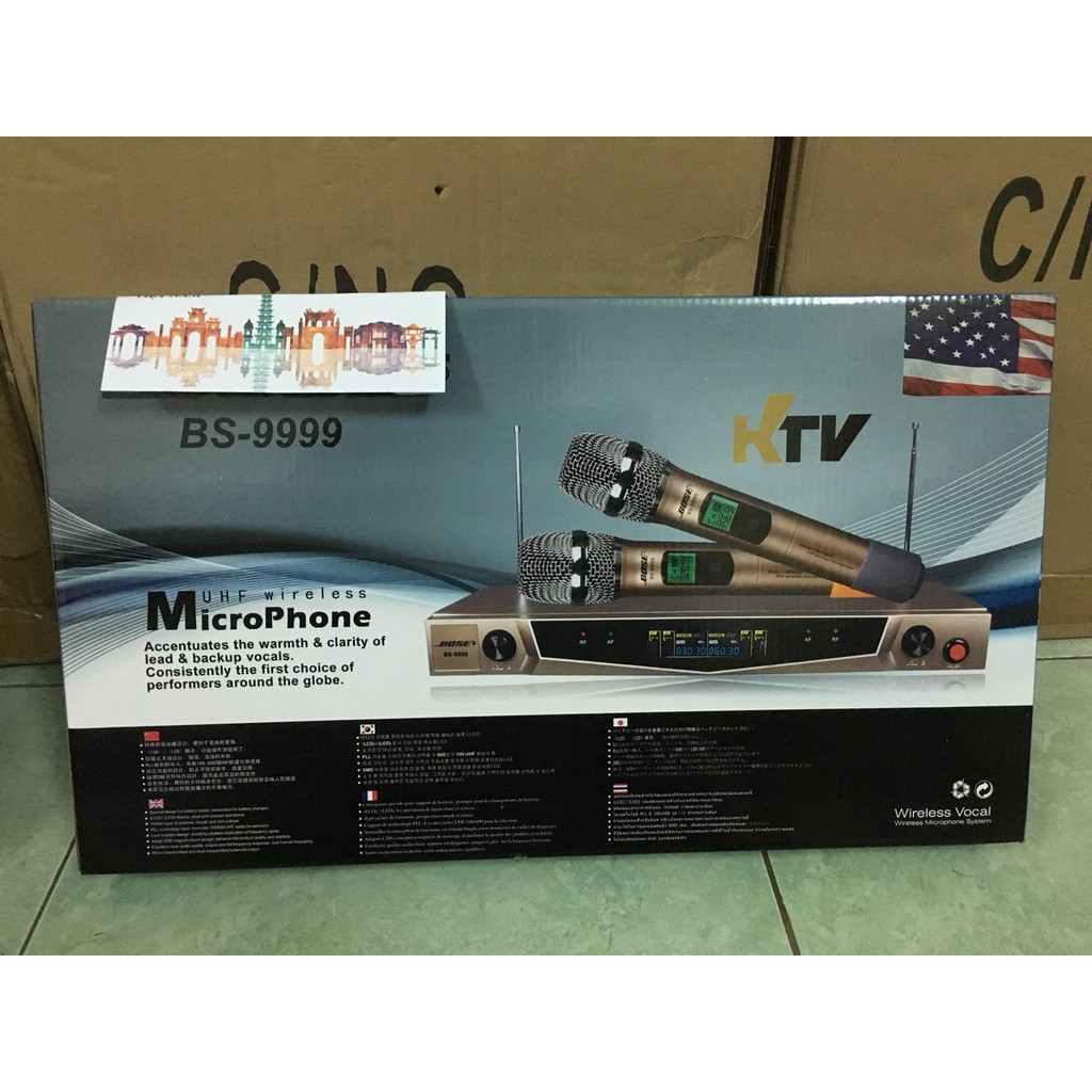 micro hát karaoke bs9999 thế hệ mới mẫu mã đẹp âm thanh tuyệt vời ...