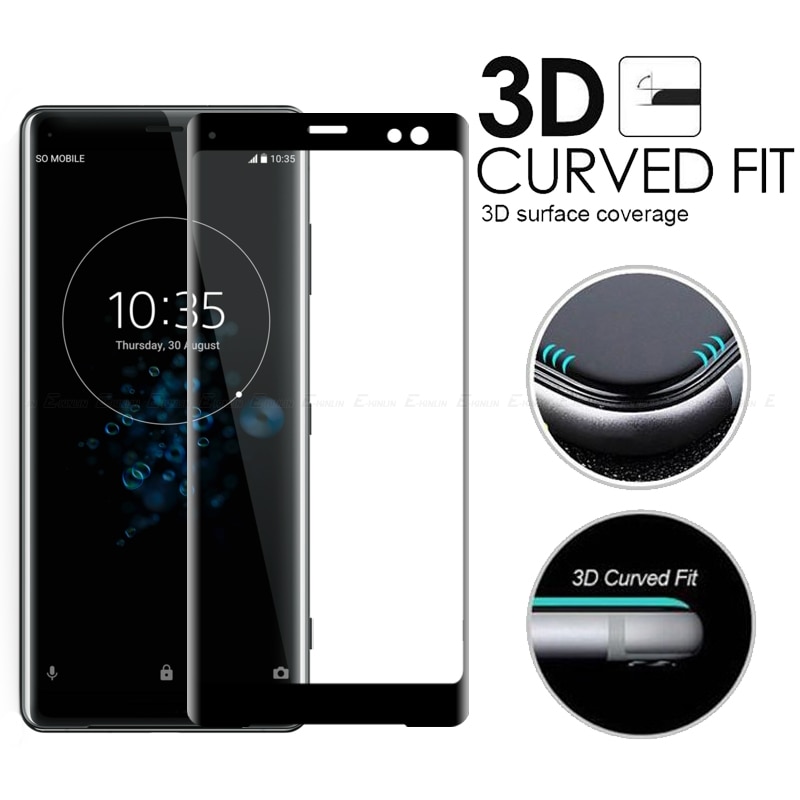 Kính cường lực bảo vệ màn hình viền cong dành cho Sony Xperia Xz3 Xz2 ...
